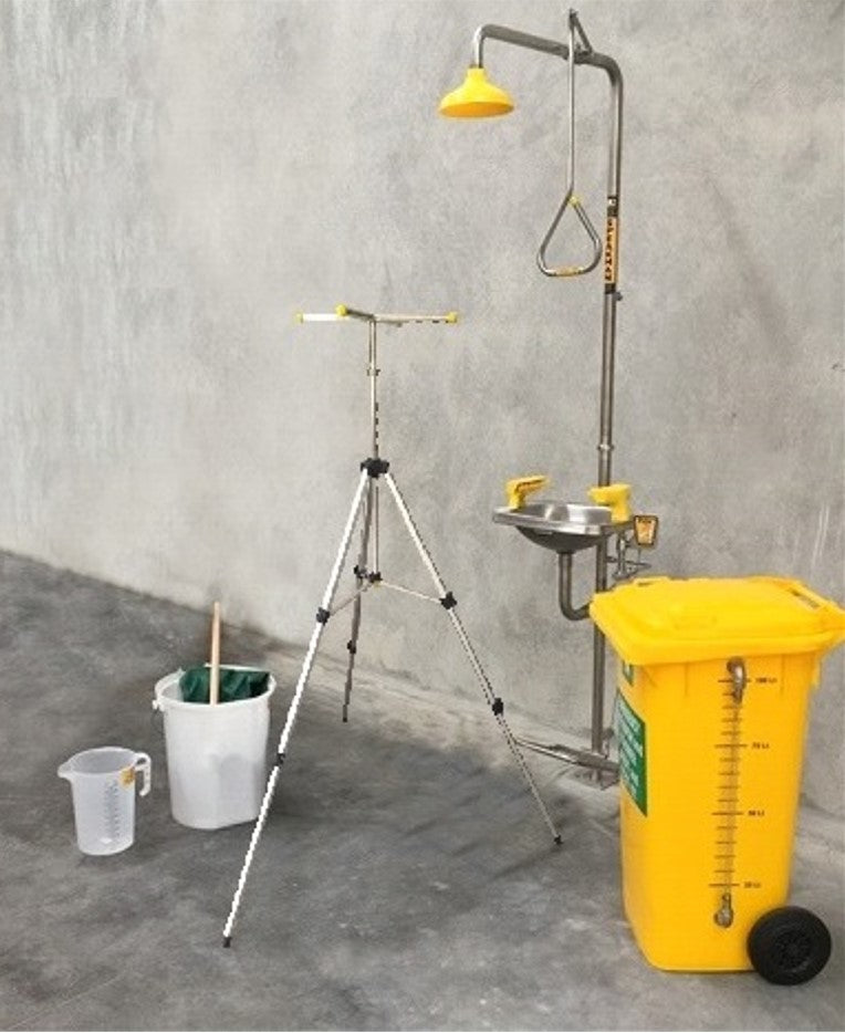 Speakman SESHW Safety Shower Test Kit with 120 L Bin – BIG Safety