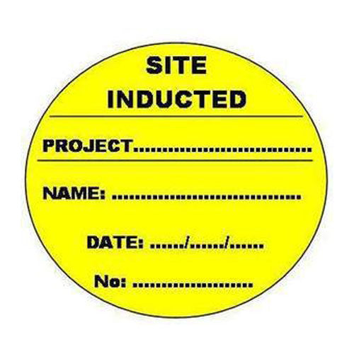 Hse Hard Hat Stickers Safety Sign Sticker Hse Induction Sticker, Hse